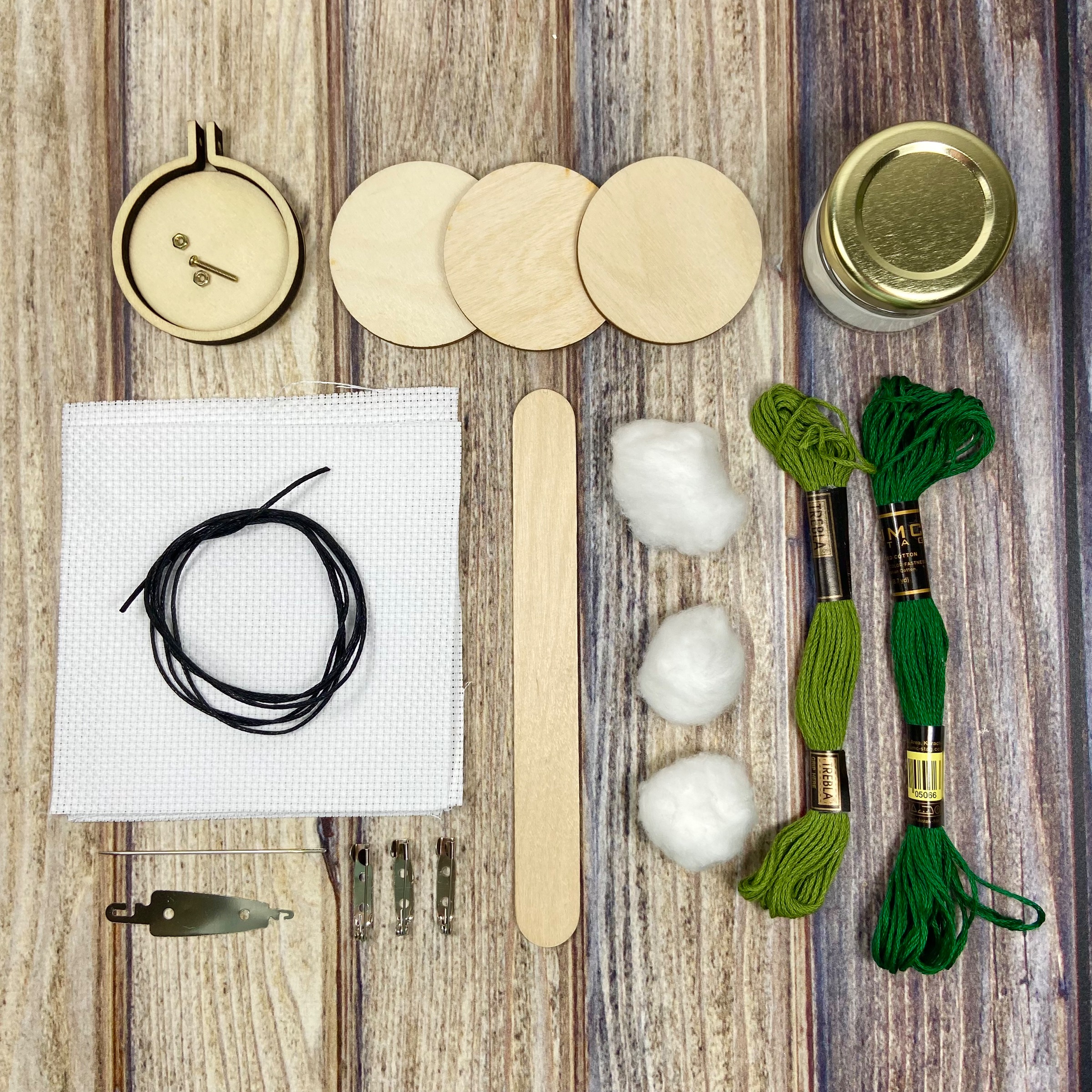 Craft Box Club - Cross Stitch Buttons - The Inquisitive Bee